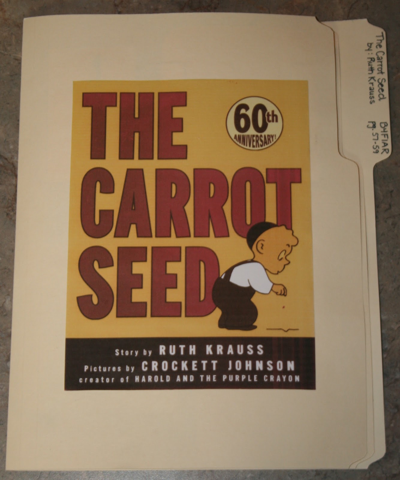 Orr Homeschool Adventures: "The Carrot Seed" by Ruth Krauss