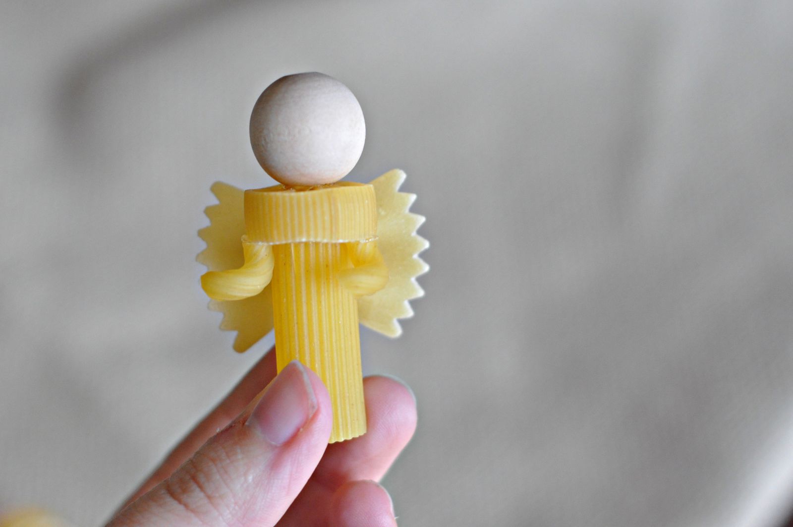 Craftily Ever After: Pasta Angel Ornaments