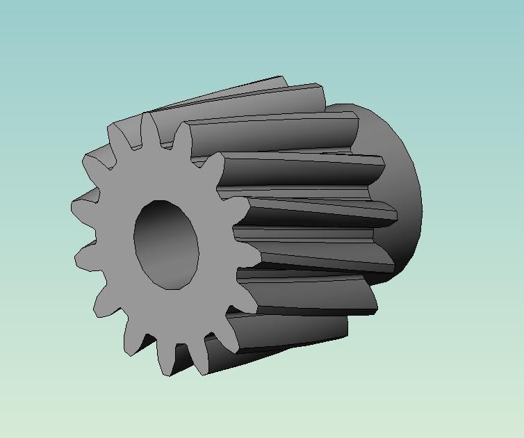 Tutorial Menggambar Model 3 Dimensi (3D Model): Menggambar Roda Gigi ...