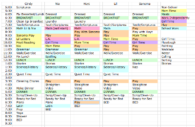 Goodwill Academy of Excellence: Daily Schedule