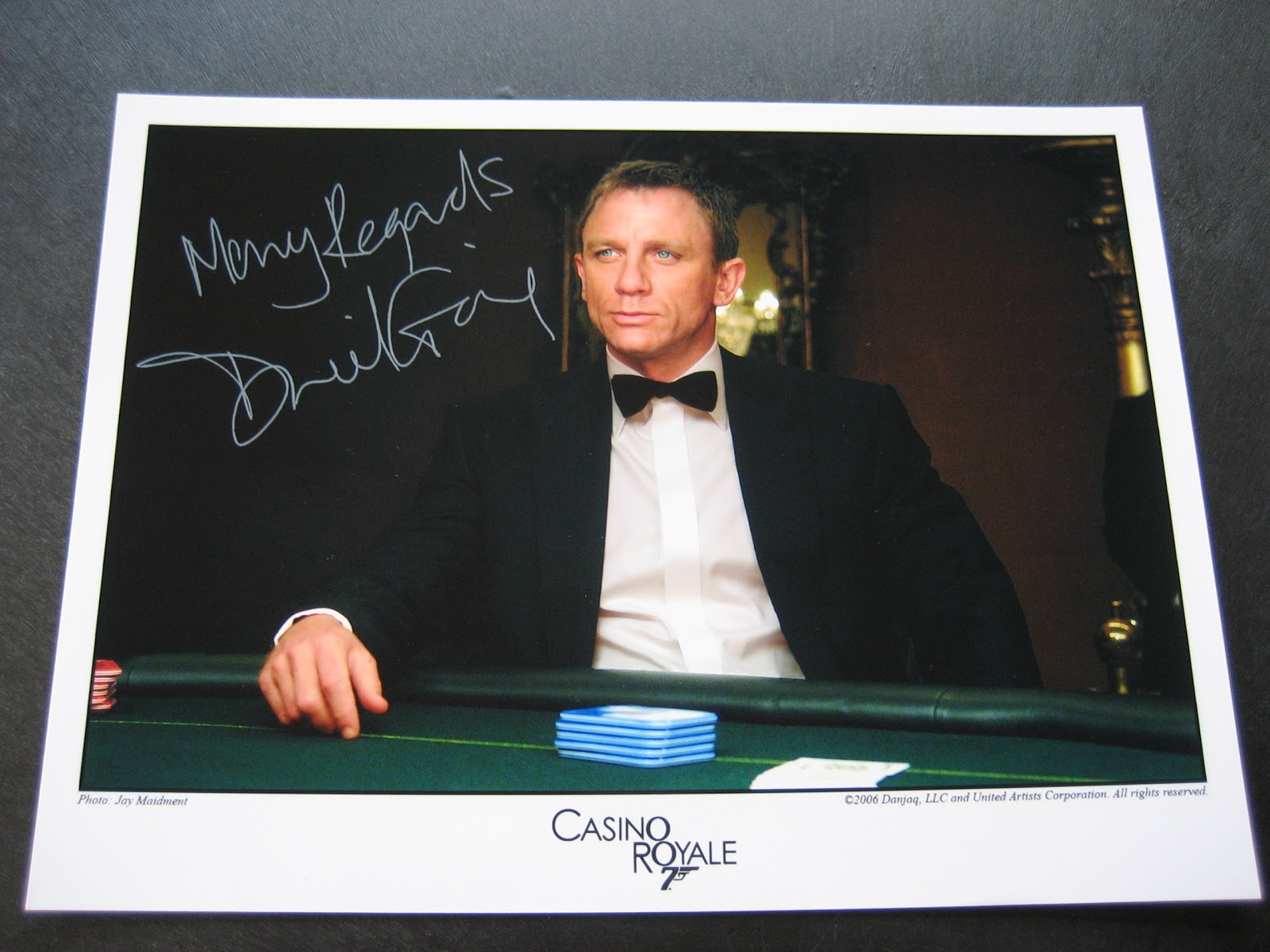 James Bond Collectibles: Autograph: Daniel Craig
