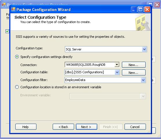 Knowledge Base: Indirect Configuration in SSIS