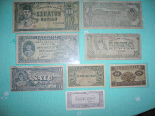 old banknotes: Set Uang ORI (Oeang Repoeblik Indonesia)