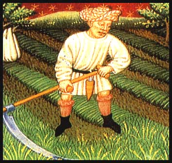 Scythe Connected: Scythes in Art -- Middle Ages and Renaissance