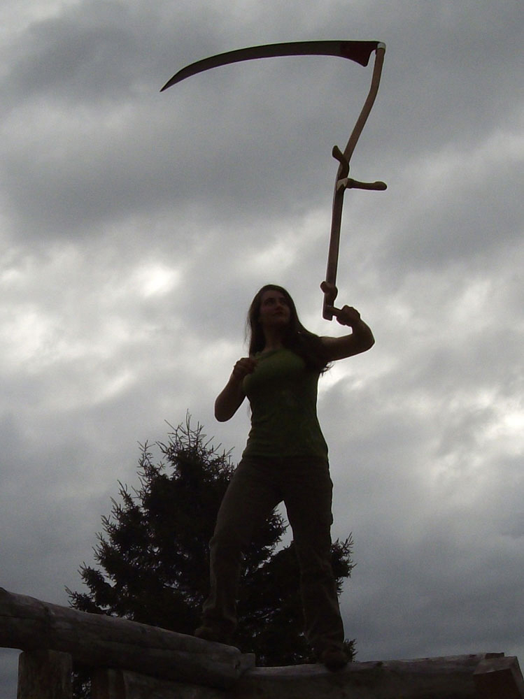 Real Scythe In Use