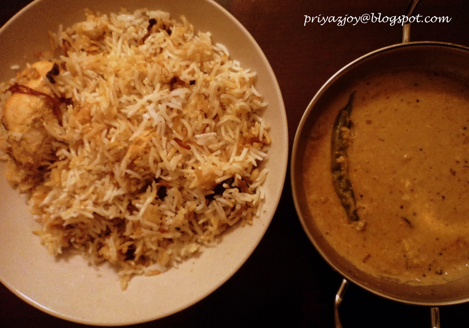 A few of my favorite things: 54: Hyderabadi Chicken Biryani and Mirchi ...
