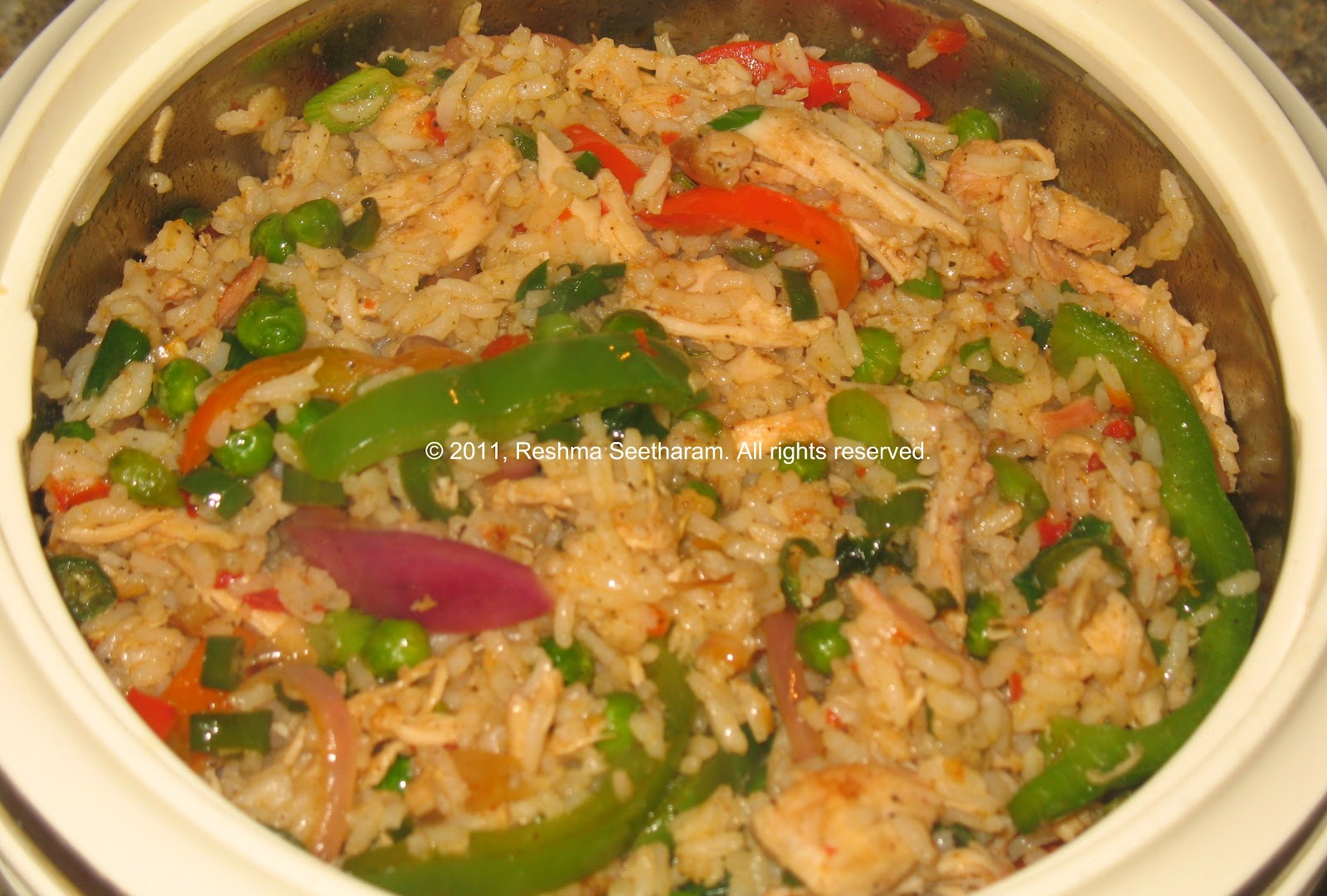 Chicken fried rice – Thai style