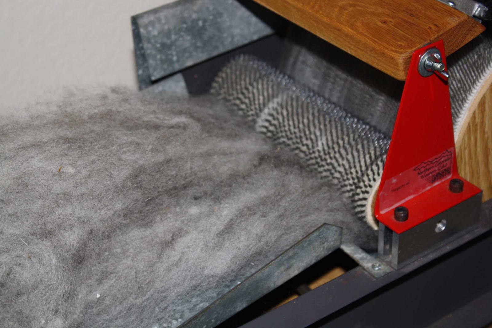 Needles of Iron: Carding Fiber (By Drum Carder)