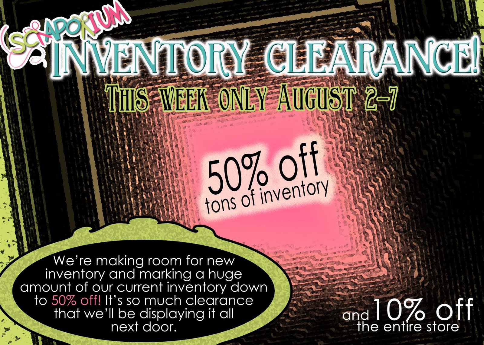 Confessions of a Scrapbook Store Employee: HUGE Inventory Clearance Sale