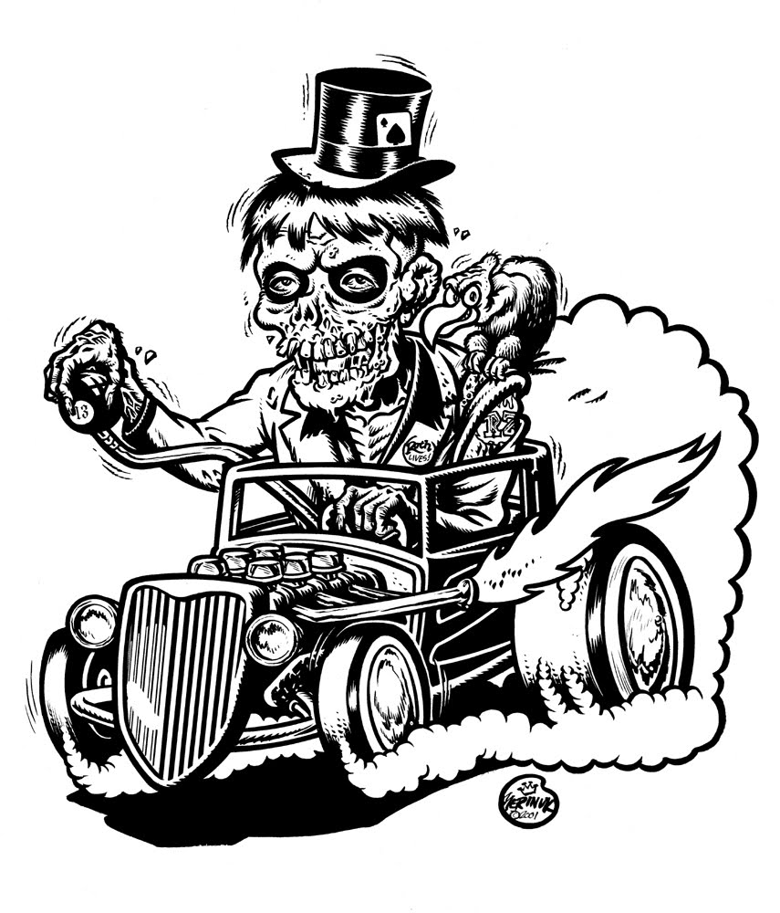 In The Rubber Room Hot Rod Zombie