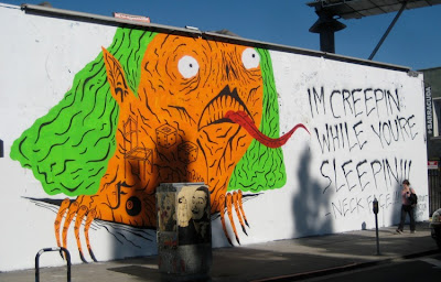 Lurker: Neckface on Melrose Los Angeles graffiti