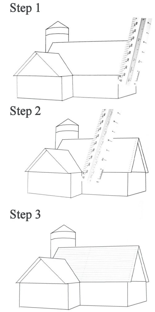 Onondaga Wood Carving: Reference Lines in a Perspective Drawing