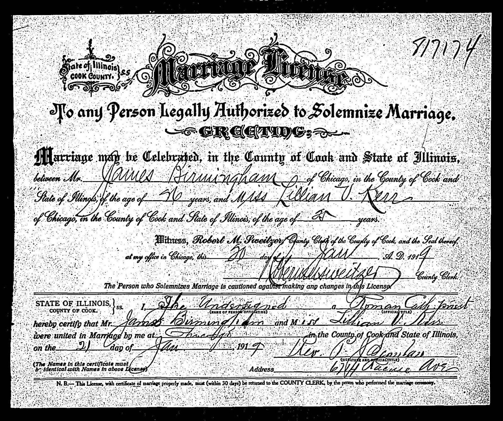 The Kerr Family Line: Lillian V. Kerr Birmingham