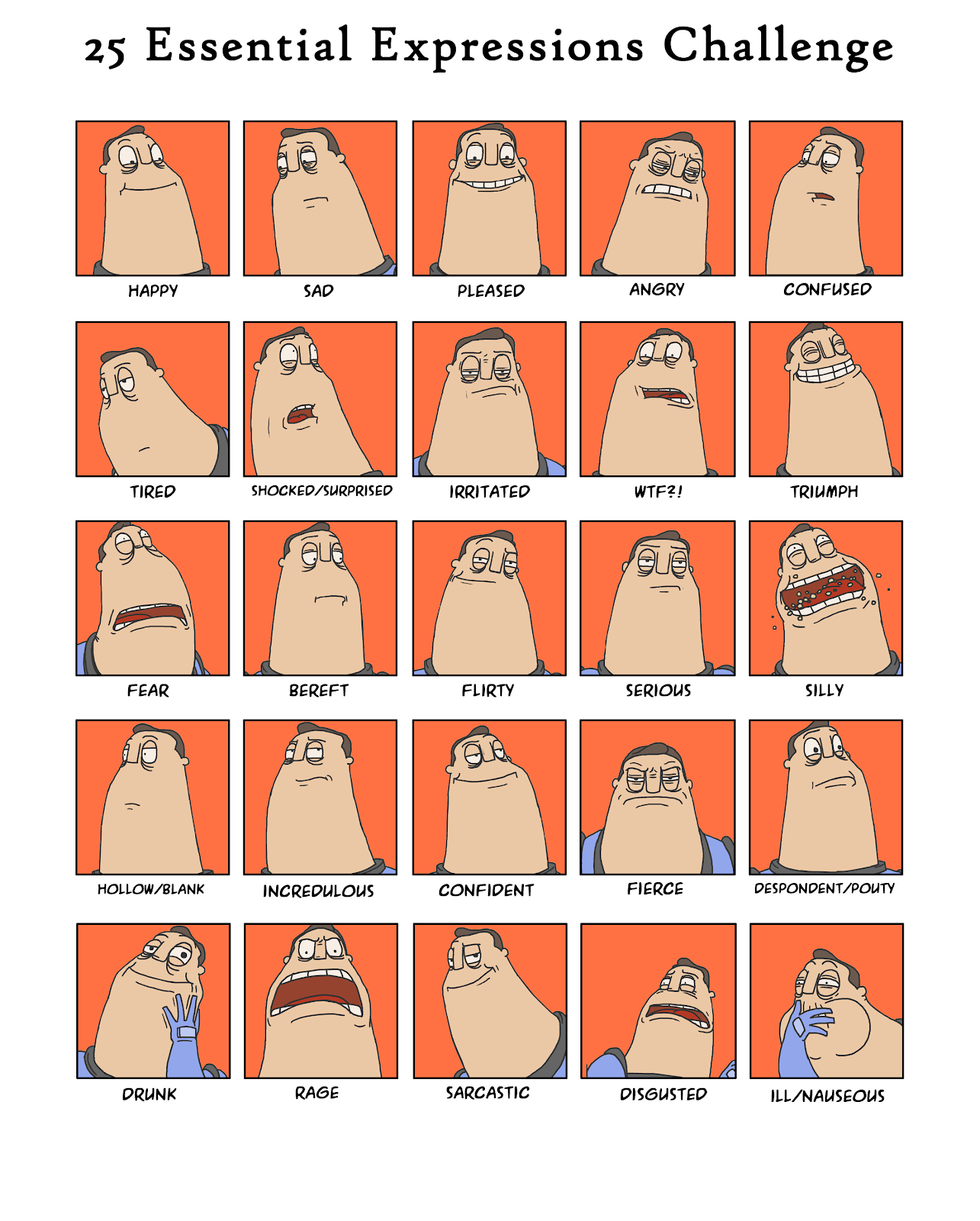 t.lucas: 25 expressions - Ted