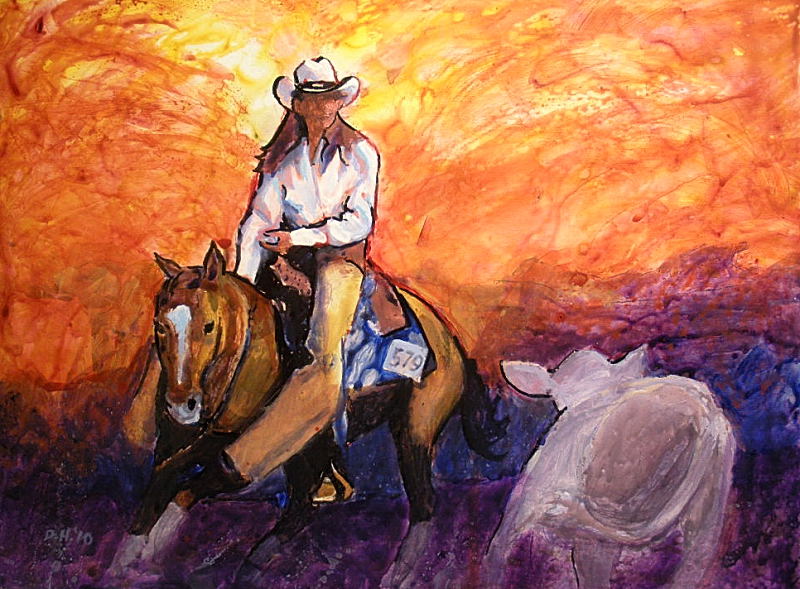 DAILY PAINTERS MARKETPLACE: Cutting Horse Commission