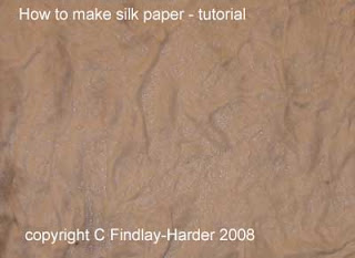 Chloe Crafts: How to make silk paper - tutorial