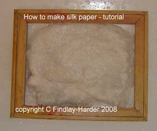 Chloe Crafts: How to make silk paper - tutorial