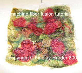 Chloe Crafts: Machine fusion fiber - tutorial, part two