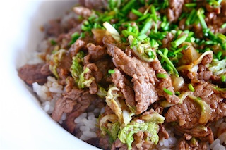 Dalia's Kitchen: Stir-fried Beef Tenderloin over Rice