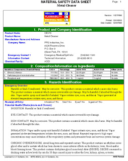 Apa itu Material Safety Data Sheet (MSDS)