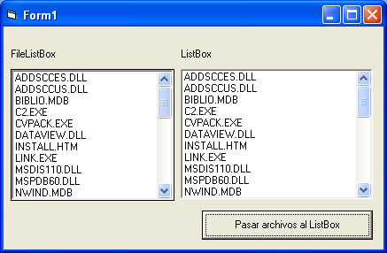programacion (orientada a objetos): DriveListBox , FileListBox y DirListBox