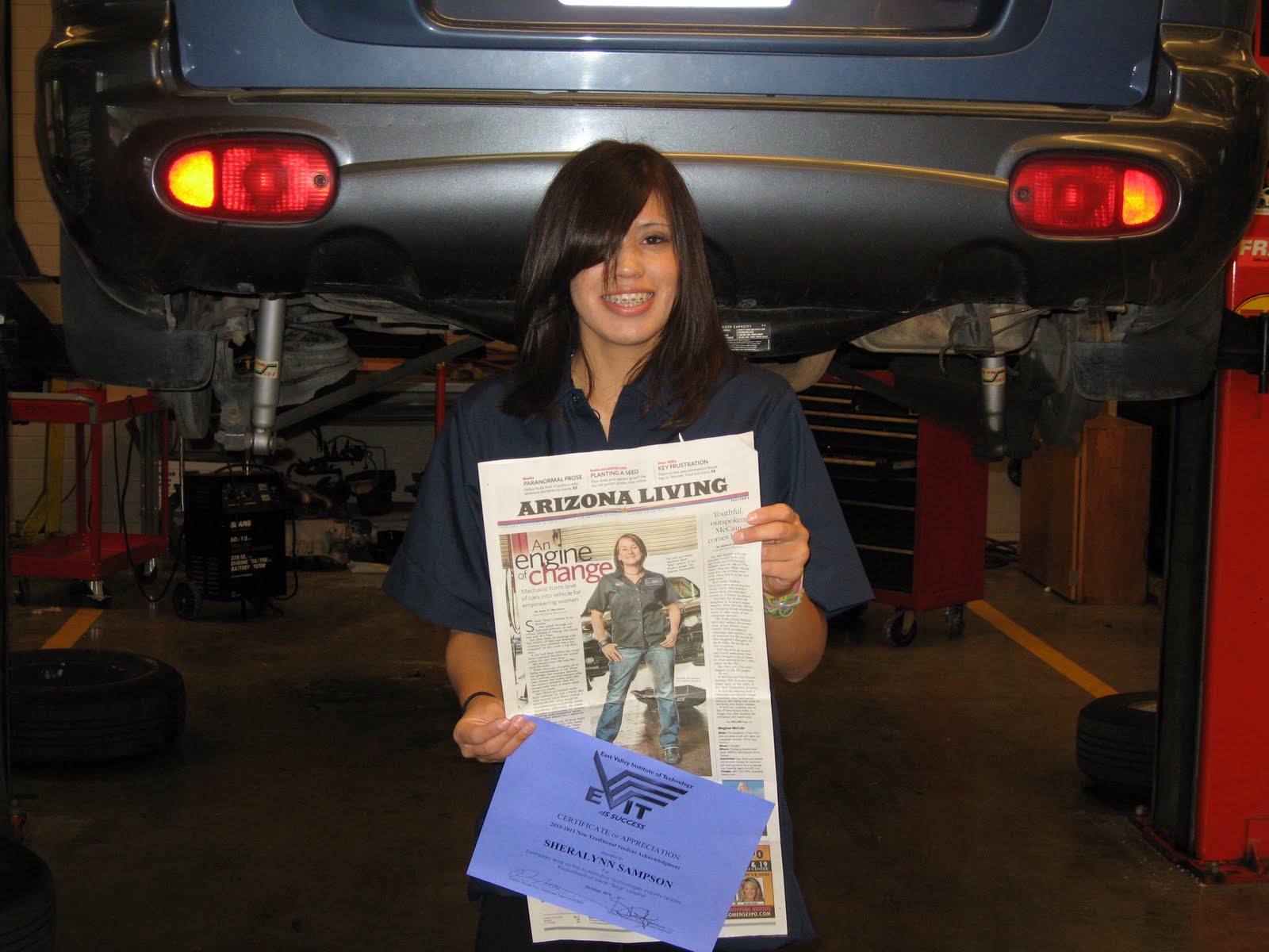 EVIT News: Auto Student Proactive about Change