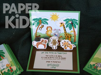 PAPER KIDS - Party Shop: Novo POP UP! Tema Floresta