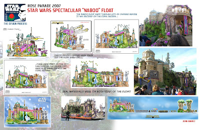 memoirs of a theme park designer: STAR WARS ROSE PARADE FLOATS