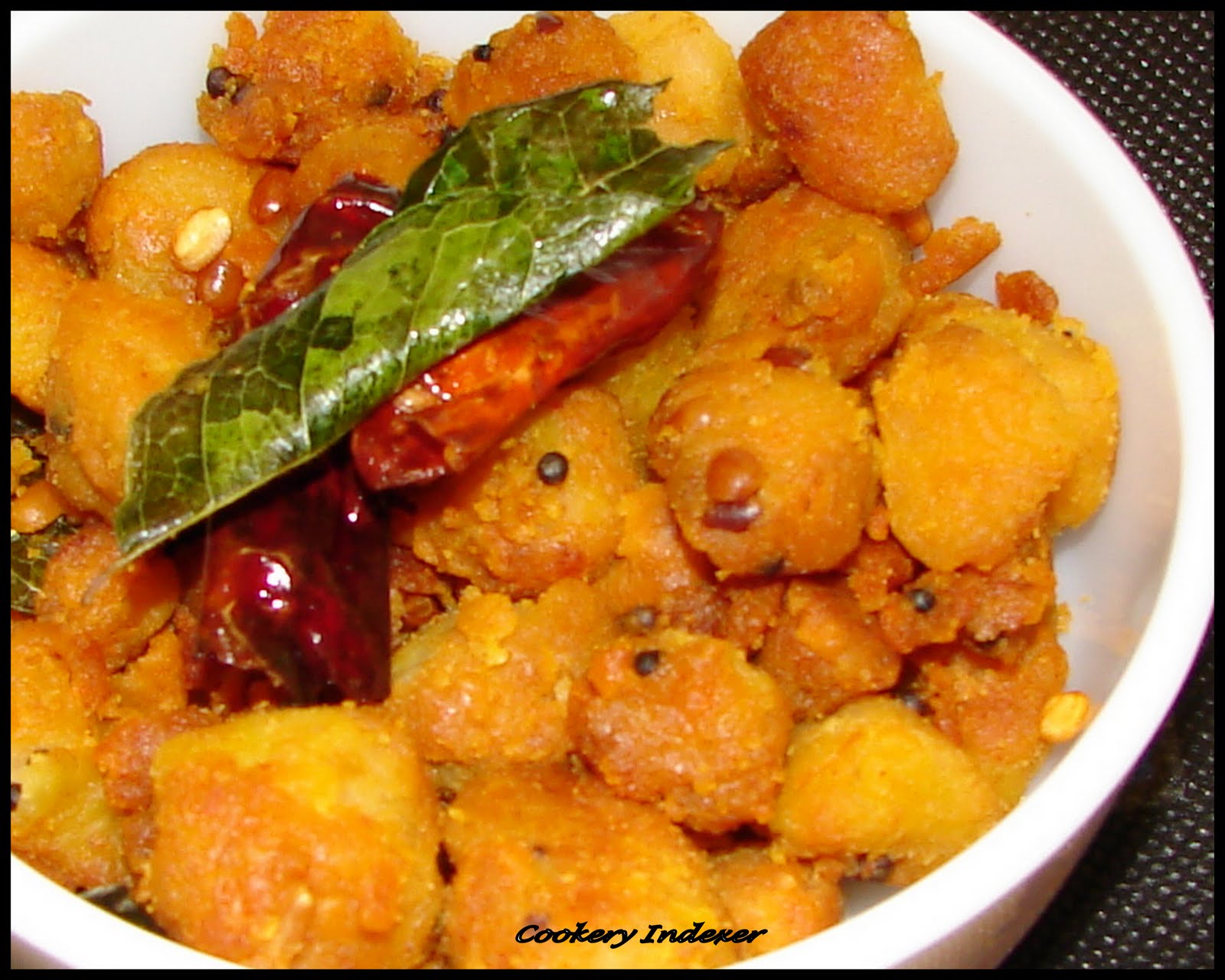 ! Regional Indian Cuisine Blogroll !: Chembu Roast (Taro / Colocasia Roast)