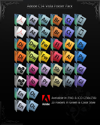 Theme Styles: Free Adobe CS4 Vista Folder Icon Pack