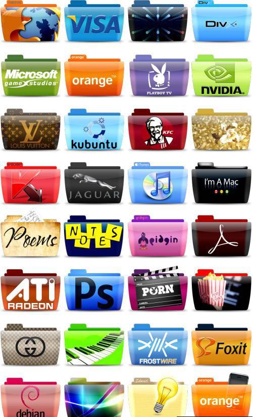 Theme Styles: 490 Colorflow Maximum Icons