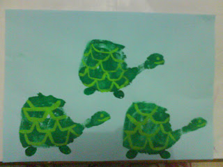 kids craft directory: Turtle handprint