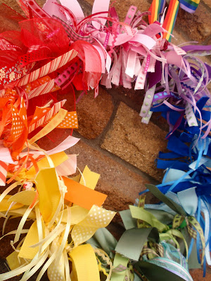 Giggleberry Creations!: Rainbow Ribbon Birthday Wreath