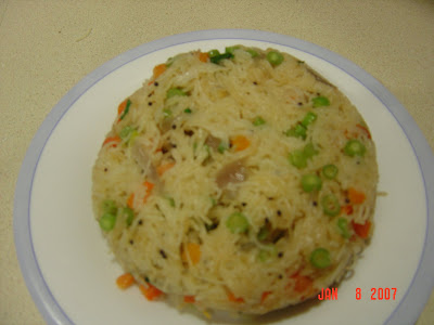 En Samayal Pakkam: Vegetable Semia Upma
