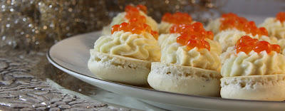 Seattle Pastry Girl: Vanilla Macaron with Fromage Blanc & Ikura ...