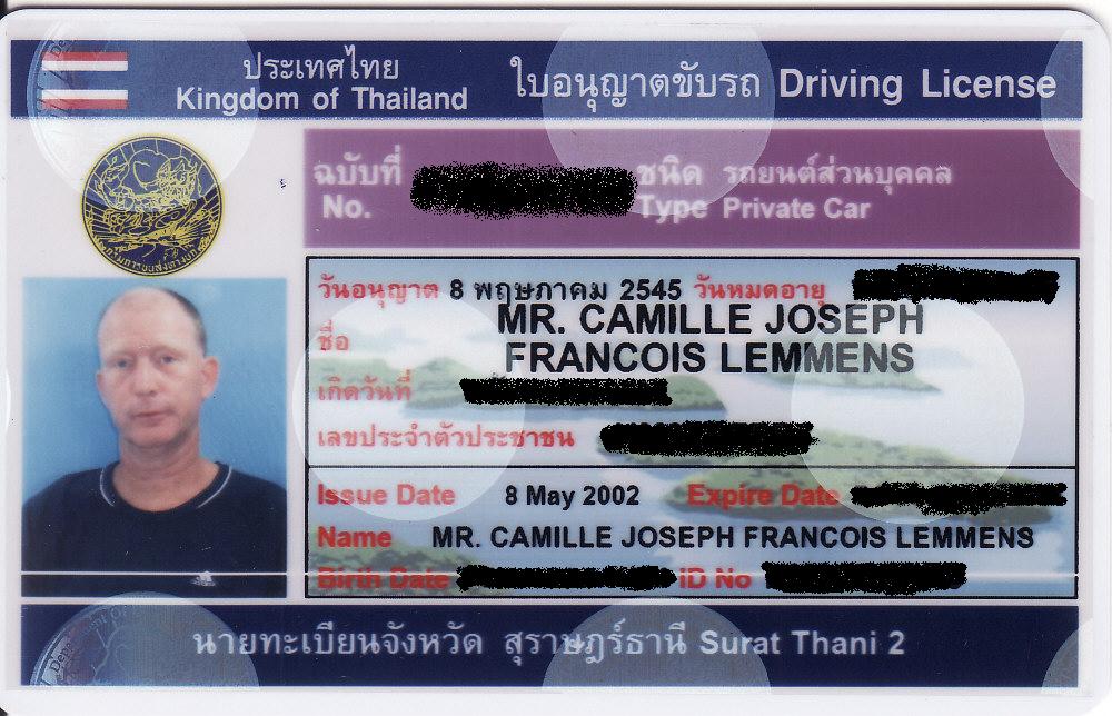 Camille's Samui Info blog: Renew or obtain a Thai drivers license, an ...