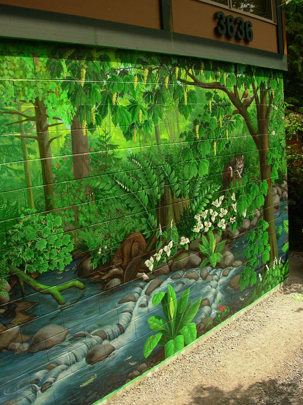 Artist Kim Hunter's Blog Vancouver BC Canada: Wildlife Mural - Salmon ...
