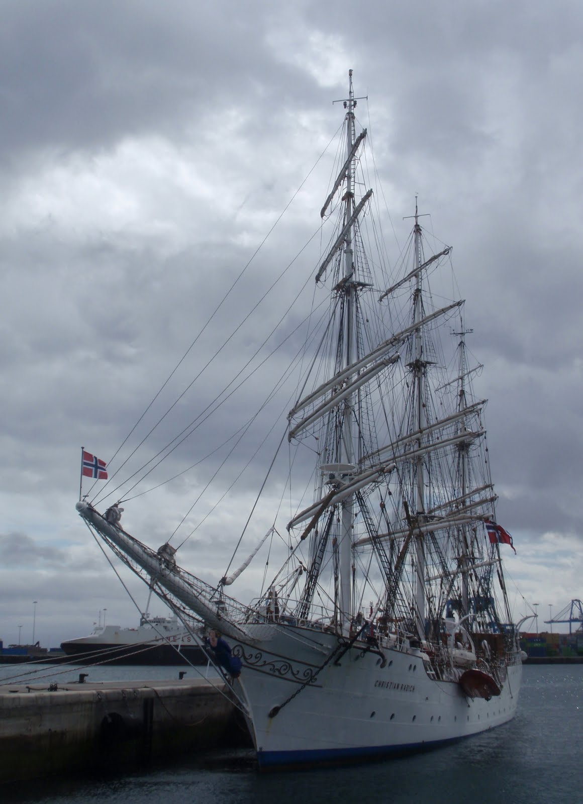 Turismo de Cruceros en Gran Canaria: El velero noruego Christian Radich ...