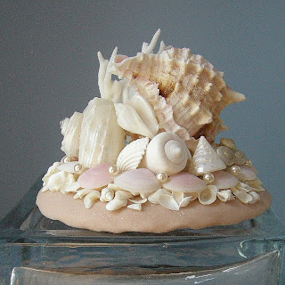 ShellScapes: "Heart in a Coral Reef" Wedding Cake Topper