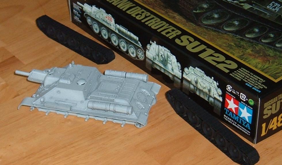 Minis Like Dust: Project: 1/48 SU-122 Progress I