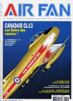 FRANCE AIR OTAN, le blog: Le Canadair Sabre à la Une...