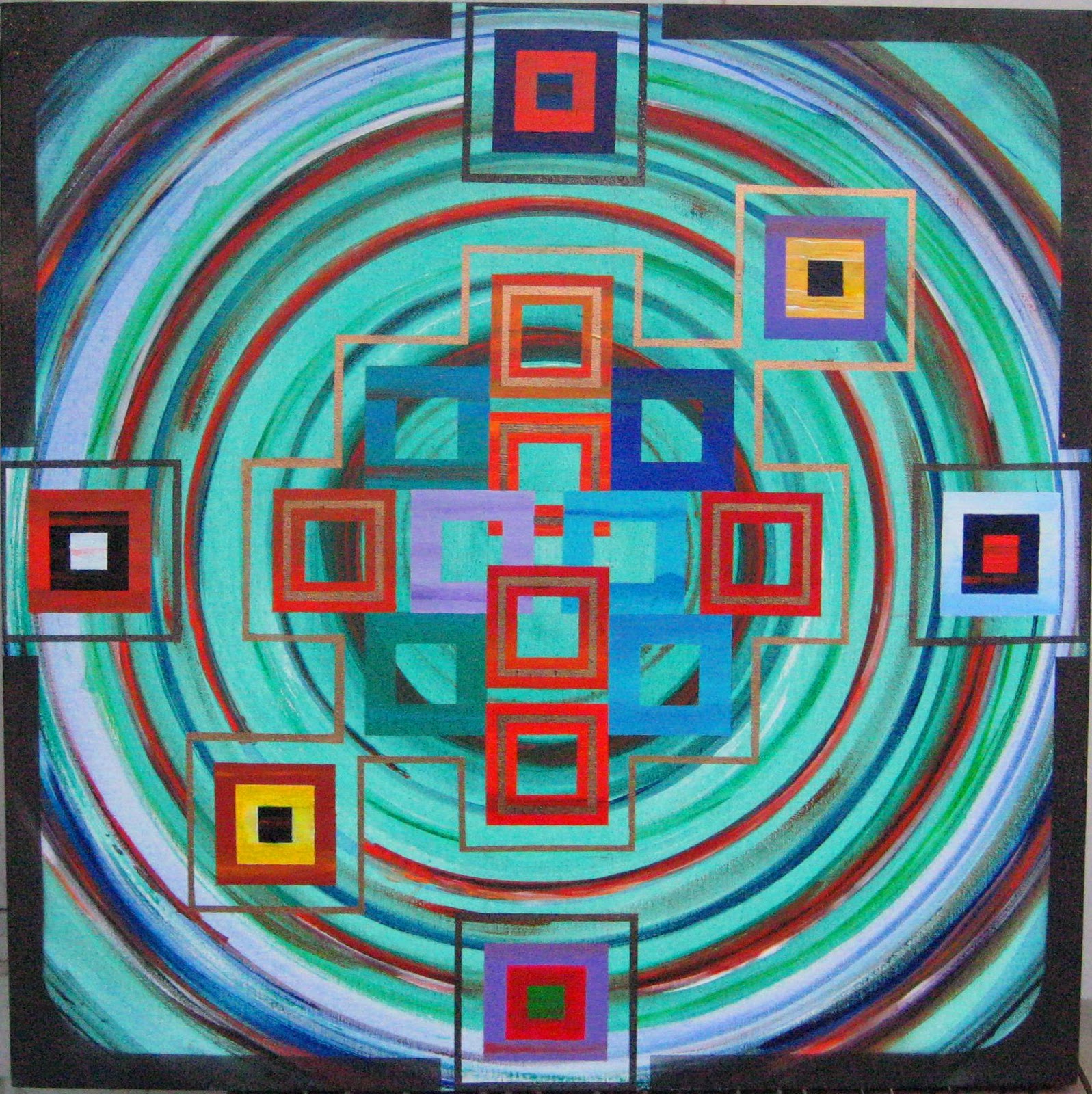 pjevans - paintings: Carbon Atom Mandala (2010)