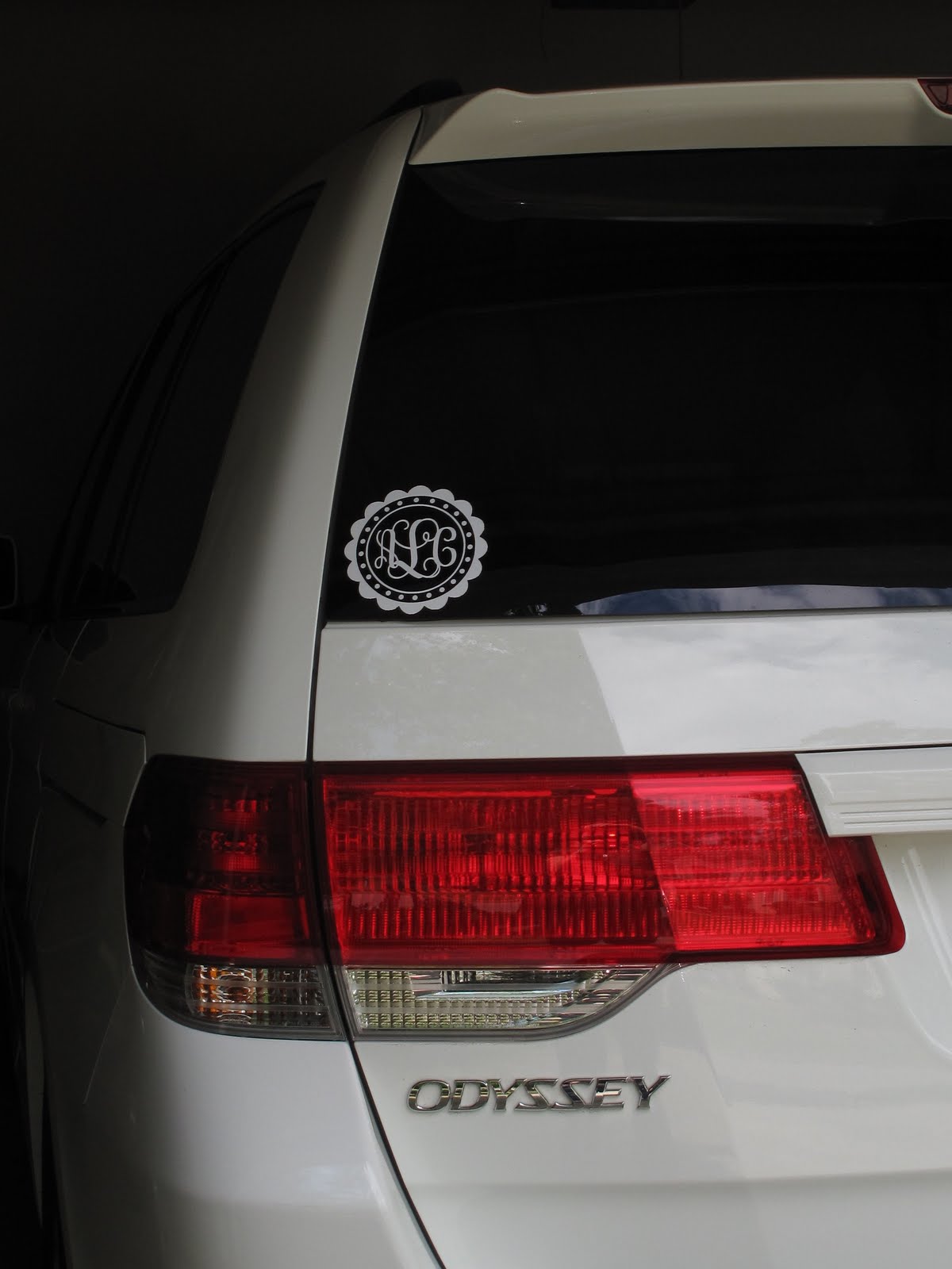 Hidden Treasure: Homemade Car Monogram