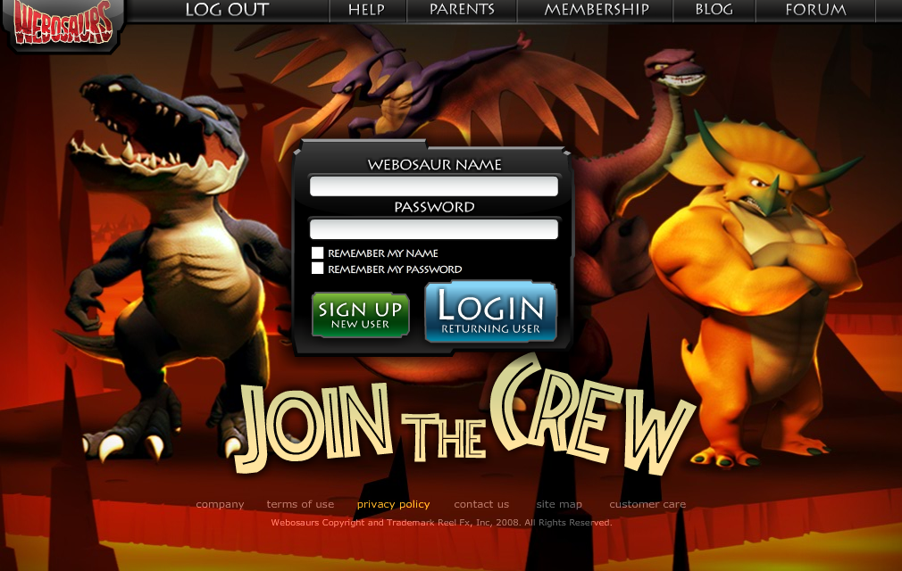 Webosaurs Reporters: Webosaurs Featured on Miniclip