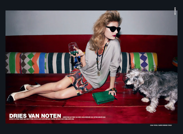 FASHION SPREADS: Constance Jablonski by Terry Richardson for BARNEYS NY ...