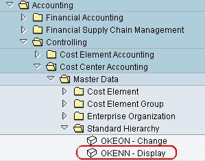 SAP e-mory: SAP Cost Centers