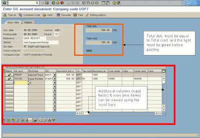 SAP e-mory: SAP FB50