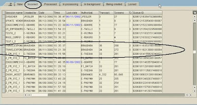 SAP e-mory: SAP Batch input session SM35