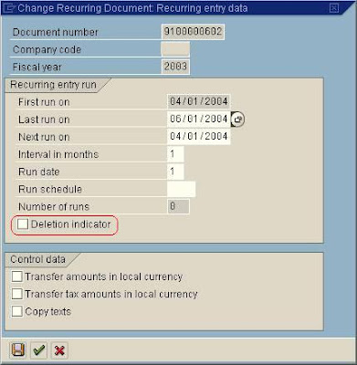 SAP e-mory: SAP FBD2 Delete Recurring item