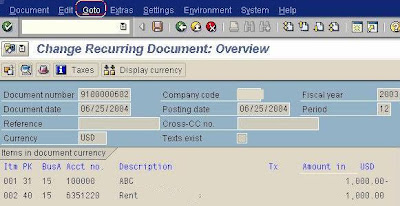 SAP e-mory: SAP FBD2 Delete Recurring item